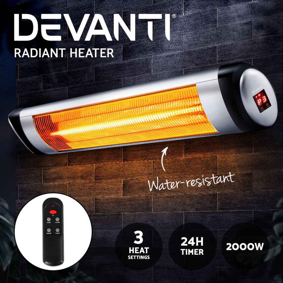 Devanti Electric Strip Heater Radiant Heaters 2000W – The Willow Stone ...