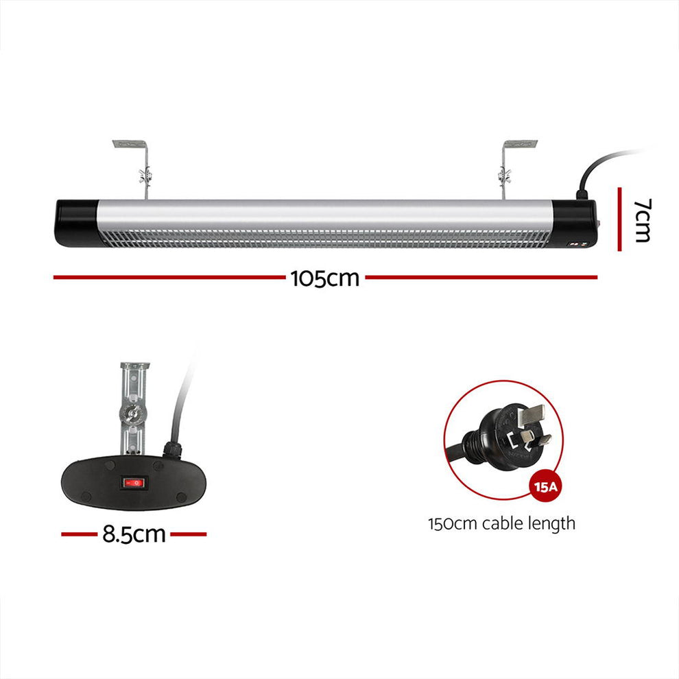Devanti Electric Strip Heater Radiant Heaters 3000W – The Willow Stone ...