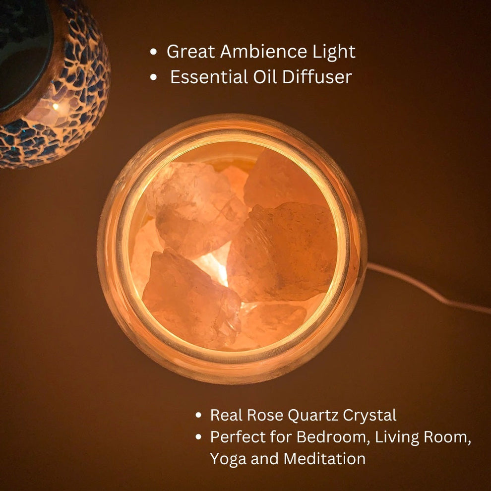 Aurora Crystal Diffuser - Rose Quartz – The Willow Stone Collective